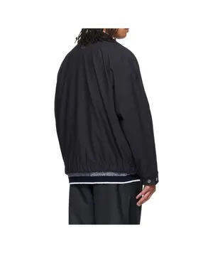 WOOYOUNGMI Pinstriped Zip Up Casual Jacket