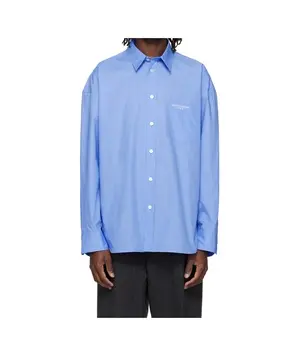 WOOYOUNGMI Poplin Button-down Shirt - Blue