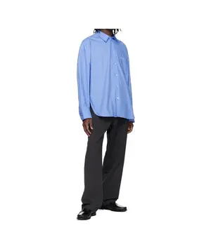 WOOYOUNGMI Poplin Button-down Shirt - Blue