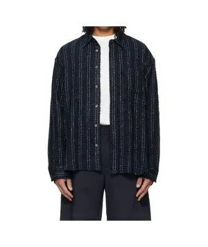 WOOYOUNGMI Tweed Long-sleeved Shirt