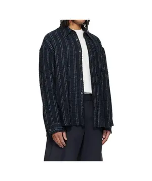 WOOYOUNGMI Tweed Long-sleeved Shirt