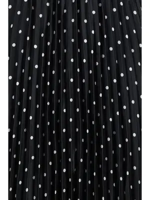 SELF-PORTRAIT Ruffled Polka Dot Maxi Dress