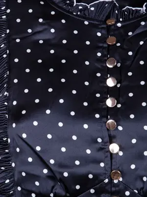 SELF-PORTRAIT Ruffled Polka Dot Maxi Dress