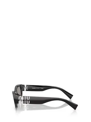Miu Miu Rectangular Frame Sunglasses - Black