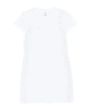Casablanca Short-sleeved Crewneck Dress With Crystal Embellishment