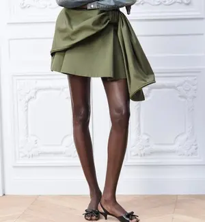 Dior Draped Miniskirt With Bow Detail