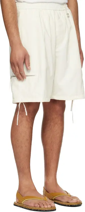 WOOYOUNGMI Zipper Detail Cargo Shorts