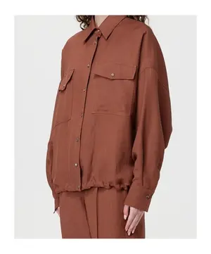 Brunello Cucinelli Gathered Pocket Shirt