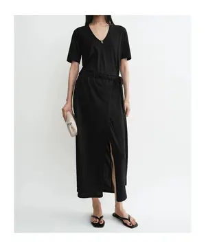 TOTEME Tie-fastened Midi Skirt - Black