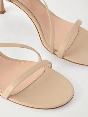 GIANVITO ROSSI Leather Sandals - Nude