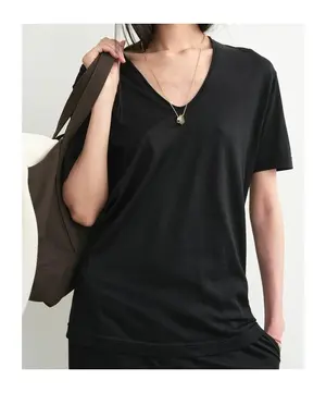 TOTEME Short Sleeve Scoop Neck T-shirt