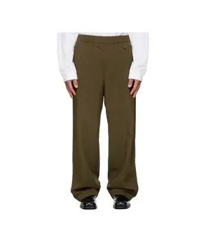 WOOYOUNGMI Stretch Twill Casual Pants