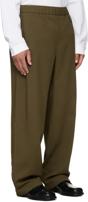 WOOYOUNGMI Stretch Twill Casual Pants