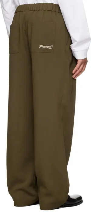 WOOYOUNGMI Stretch Twill Casual Pants