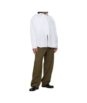 WOOYOUNGMI Stretch Twill Casual Pants