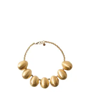 Jacquemus Oval Pendant Necklace - Gold