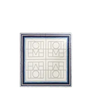 TOTEME Monogram-print Cotton Tulle Sarong - Ecru/navy