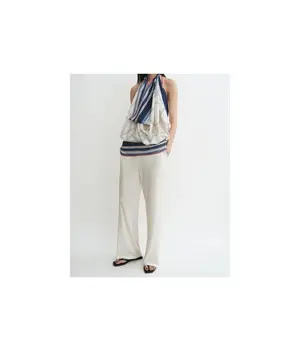 TOTEME Monogram-print Cotton Tulle Sarong - Ecru/navy