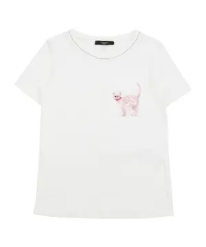 Max Mara Weekend Max Mara Round Neck Short-Sleeved T-shirt With Embellished Pocket No