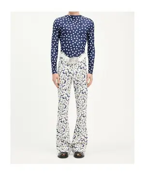 JEAN PAUL GAULTIER Polka Dot Long Sleeve Top