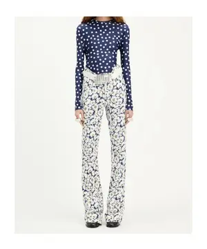 JEAN PAUL GAULTIER Polka Dot Long Sleeve Top