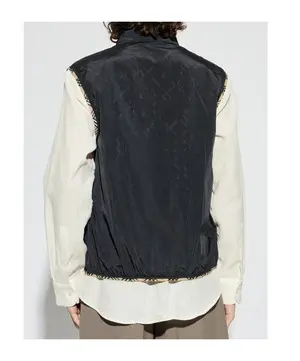 Burberry Checked-trim Vest - Black