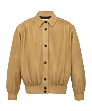Saint Laurent Suede Button-up Jacket