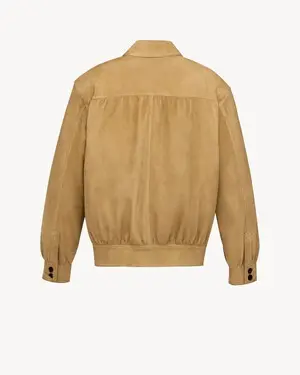 Saint Laurent Suede Button-up Jacket