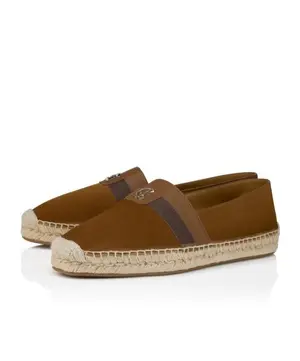 CHRISTIAN LOUBOUTIN Alfarica Logo Detail Espadrilles - Brown