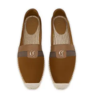 CHRISTIAN LOUBOUTIN Alfarica Logo Detail Espadrilles - Brown