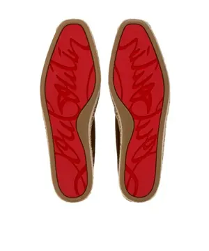 CHRISTIAN LOUBOUTIN Alfarica Logo Detail Espadrilles - Brown