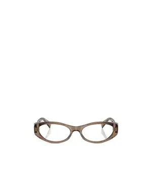 Miu Miu Full Frame Eyeglasses - Brown