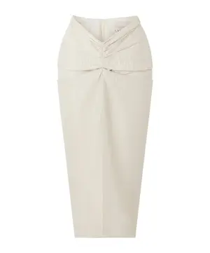 LANVIN Ruched Detail Midi Skirt