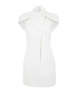 LANVIN Asymmetrical Drape Knitted Top