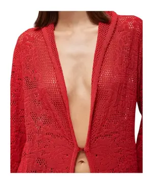 BLUGIRL Crochet-knit Long Cardigan