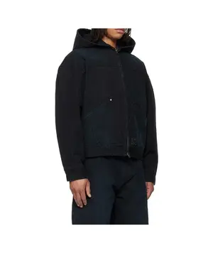 WOOYOUNGMI Hooded Dyed Casual Jacket