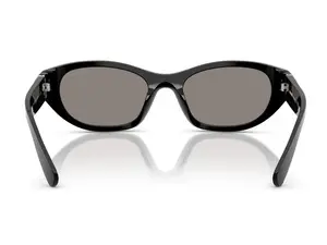 Miu Miu Oval Frame Sunglasses - Black