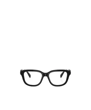 Miu Miu Rectangle Full Rim Eyeglasses - Black
