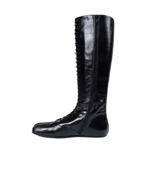ANN DEMEULEMEESTER Ysha Squared Lace-up High Boots