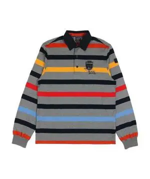 PAUL  SHARK Striped Long-sleeved Polo Shirt