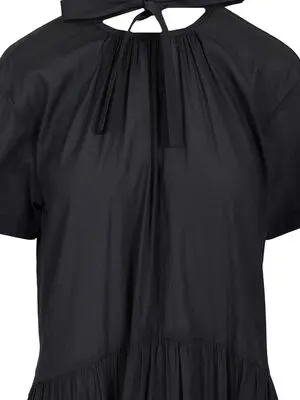 Max Mara Alloro Tiered Midi Dress - Navy Blue