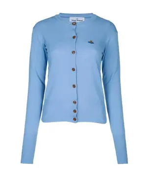 VIVIENNE WESTWOOD Logo Embroidered Buttoned Cardigan