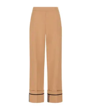 Herno Elasticated Waist Trousers With Turn-up Cuffs