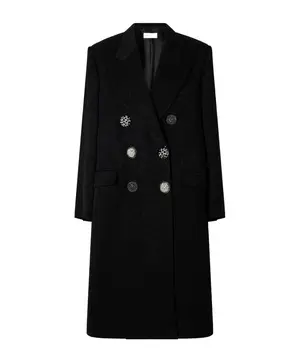 Dries Van Noten Embellished Double-breasted Matelassé Coat