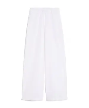Max Mara Wide-leg Elastic-waist Trousers - Optical White