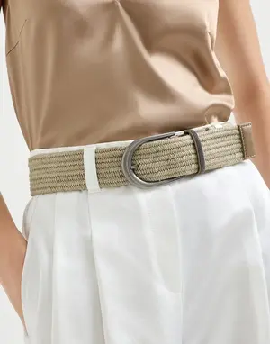 Brunello Cucinelli Braided Loop Belt - Beige