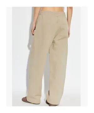 AMI Paris Drawstring Wide Leg Sweatpants - Nude