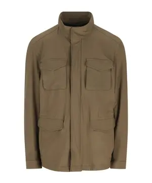 Herno High Neck Field Jacket - Green