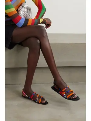 Emilio Pucci Printed Flat Sandals