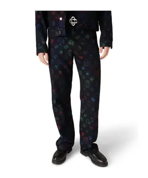 Casablanca Heatmap Monogram Straight Jeans